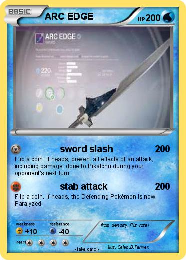Pokémon ARC EDGE - sword slash - My Pokemon Card