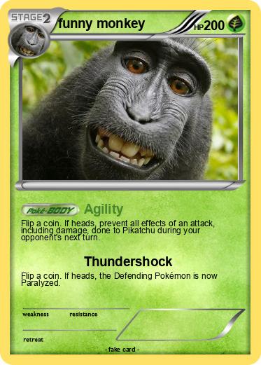 Pokémon funny monkey 19 19 - Agility - My Pokemon Card