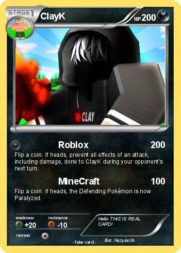 Pokémon ClayK - Roblox - My Pokemon Card