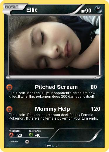 Pokémon Ellie 163 163 - Pitched Scream - My Pokemon Card