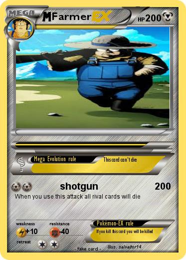 Pokémon Farmer 50 50 - shotgun - My Pokemon Card