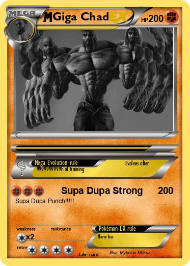 Pokémon Giga Chad 72 72 - Supa Dupa Strong - My Pokemon Card