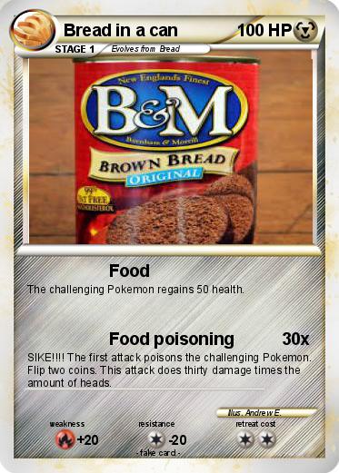 Pokémon Bread in a can - Food - My Pokemon Card