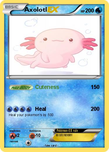 Pokémon Axolotl 283 283 - Cuteness - My Pokemon Card