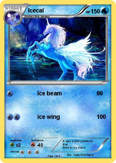 Pokémon Icecal - Ice beam - My Pokemon Card