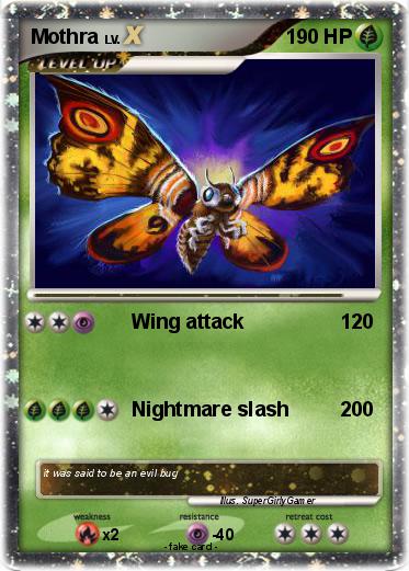 Pokémon Mothra 210 210 - Wing attack - My Pokemon Card