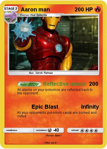 Pokémon Aaron man - Reflective armor - My Pokemon Card
