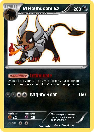 Pokémon M Houndoom EX 2 2 - Intimidate - My Pokemon Card