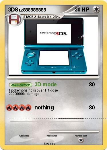 Pokémon 3DS 10 10 - 3D mode - My Pokemon Card