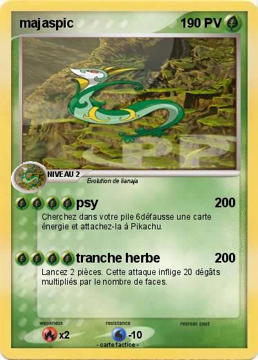 Pokémon majaspic 196 196 - psy - Ma carte Pokémon