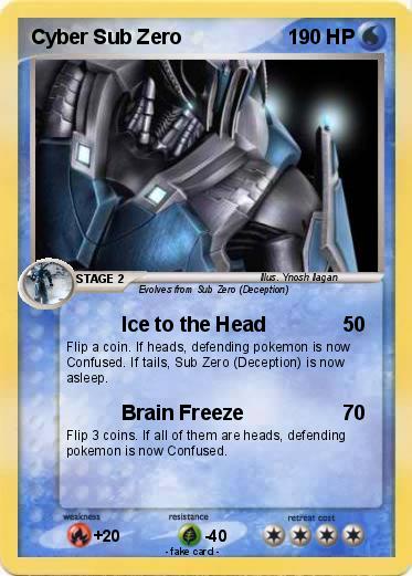 Pokémon Cyber Sub Zero 29 29 - Ice to the Head - My Pokemon Card