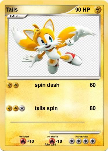 Pokémon Tails 1480 1480 - spin dash - My Pokemon Card