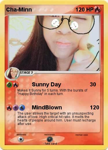 Pokémon Cha Minn - Sunny Day - My Pokemon Card