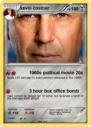 Pokémon kevin costner - 1960s political movie - My Pokemon Card