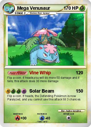 Pokémon Mega Venusaur 58 58 - Vine Whip - My Pokemon Card