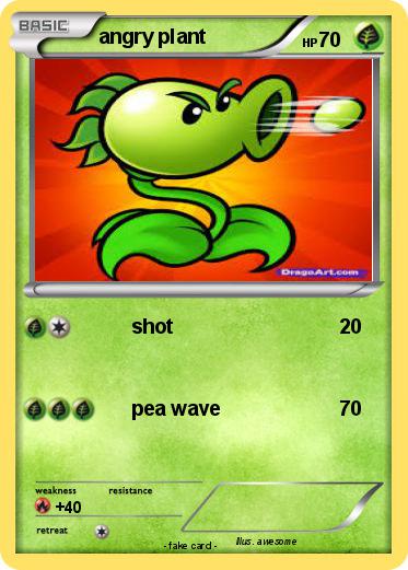Pokémon angry plant 1 1 - shot - My Pokemon Card