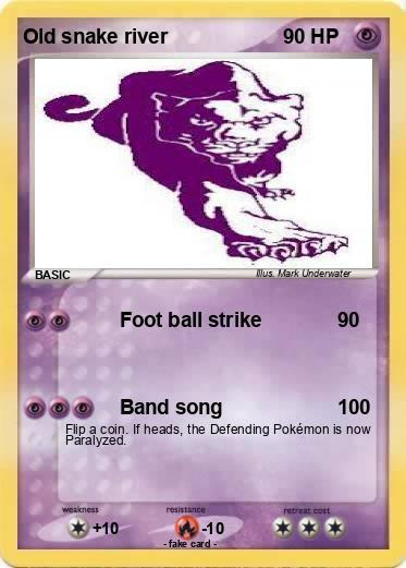 Pokémon Old snake river - Foot ball strike - My Pokemon Card