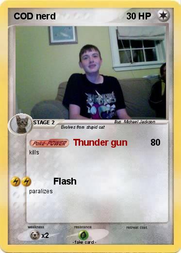 Pokémon COD nerd - Thunder gun - My Pokemon Card