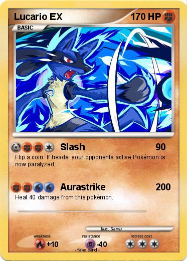 Pokémon Lucario EX 279 279 - Slash - My Pokemon Card