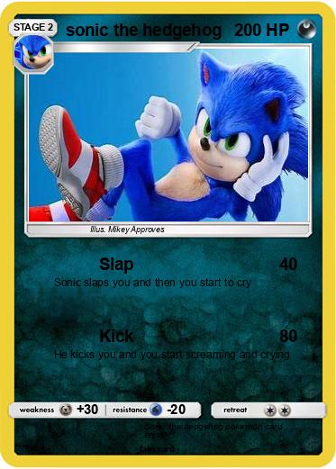 Pokémon sonic the hedgehog 1015 1015 - Slap - My Pokemon Card