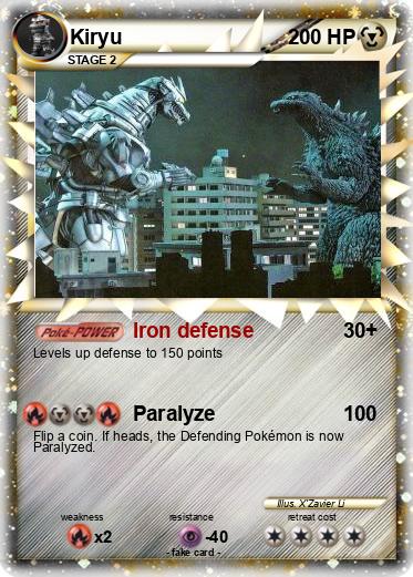 Pokémon Kiryu 104 104 - Iron defense - My Pokemon Card