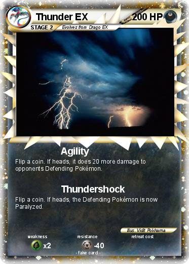 Pokémon Thunder EX 15 15 - Agility - My Pokemon Card