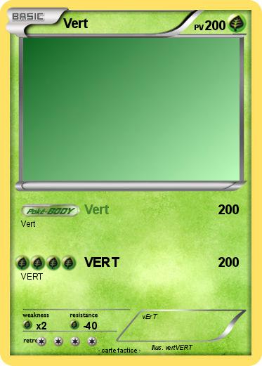 Pokémon Vert 23 23 - Vert - Ma carte Pokémon