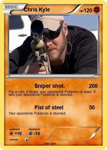 Pokémon Chris Kyle 6 6 - Sniper shot. - My Pokemon Card
