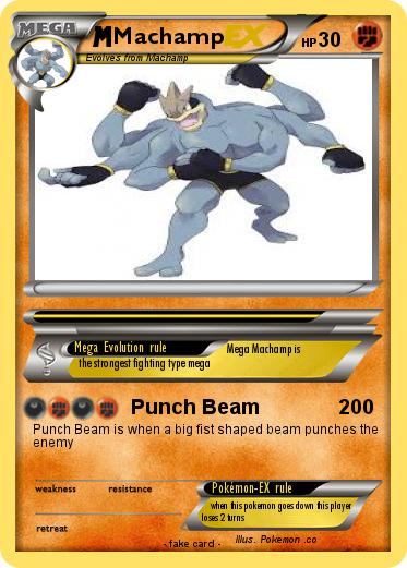 Pokémon Machamp 515 515 - Punch Beam - My Pokemon Card