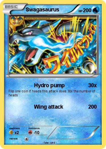 Pokémon Swagasaurus - Hydro pump - My Pokemon Card