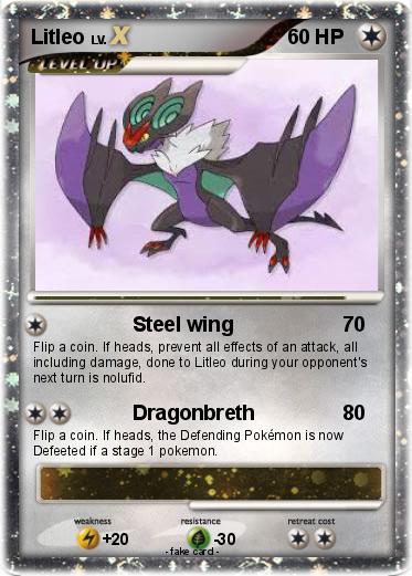 Pokémon Litleo 5 5 - Steel wing - My Pokemon Card