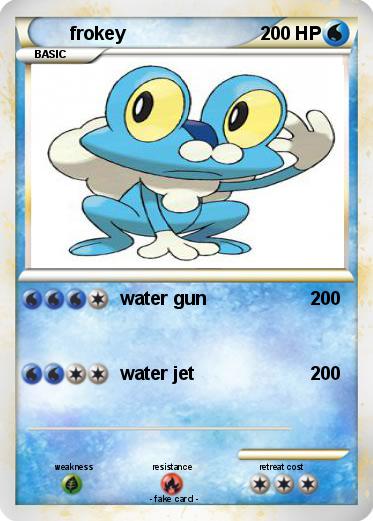 Pokémon frokey - water gun - My Pokemon Card