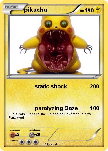 Pokémon pikachu 19010 19010 - static shock - My Pokemon Card