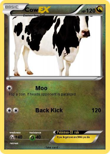 Pokémon Cow 607 607 - Moo - My Pokemon Card