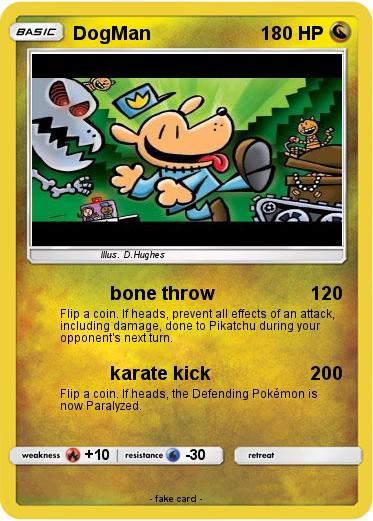 Pokémon DogMan 17 17 - bone throw - My Pokemon Card