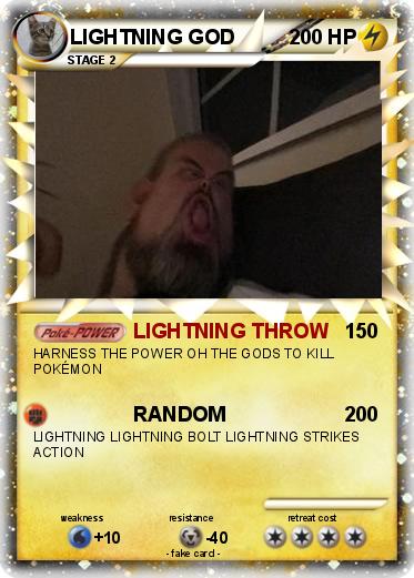 Pokémon LIGHTNING GOD 15 15 - LIGHTNING THROW - My Pokemon Card