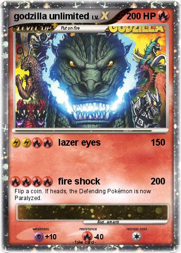 Pokémon godzilla unlimited 1 1 - lazer eyes - My Pokemon Card