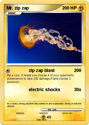 Pokémon Mr zip zap - zip zap blast - My Pokemon Card