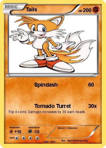 Pokémon Tails 1117 1117 - Spindash - My Pokemon Card