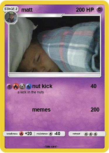 Pokémon matt 1193 1193 - nut kick - My Pokemon Card