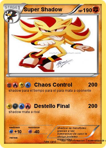 Pokémon Super Shadow 948 948 - Chaos Control - My Pokemon Card