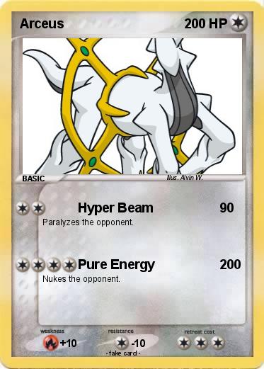 Pokémon Arceus 9488 9488 - Hyper Beam - My Pokemon Card