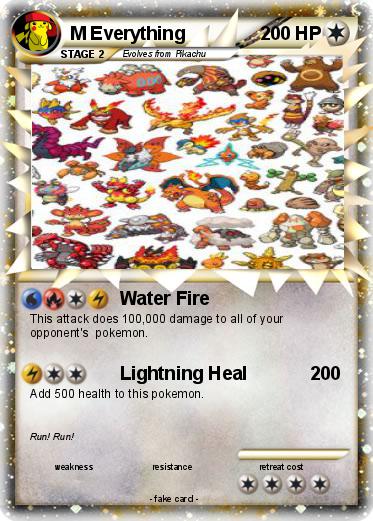 Pokémon M Everything - Water Fire - My Pokemon Card