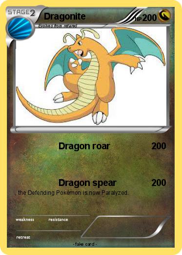 Pokémon Dragonite 908 908 - Dragon roar - My Pokemon Card