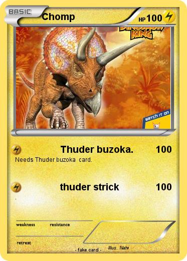 Pokémon Chomp 223 223 - Thuder buzoka. - My Pokemon Card