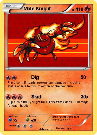Pokémon Mole Knight 1 1 - Dig - My Pokemon Card