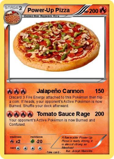 Pokémon Power Up Pizza - Jalapeño Cannon - My Pokemon Card