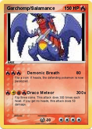 Pokémon Garchomp Salamance - Demonic Breath - My Pokemon Card