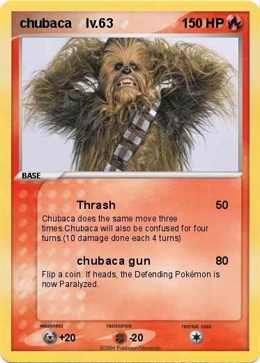 Pokémon chubaca lv 63 63 - Thrash - My Pokemon Card