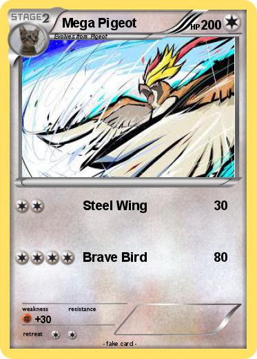 Pokémon Mega Pigeot 1 1 - Steel Wing - My Pokemon Card